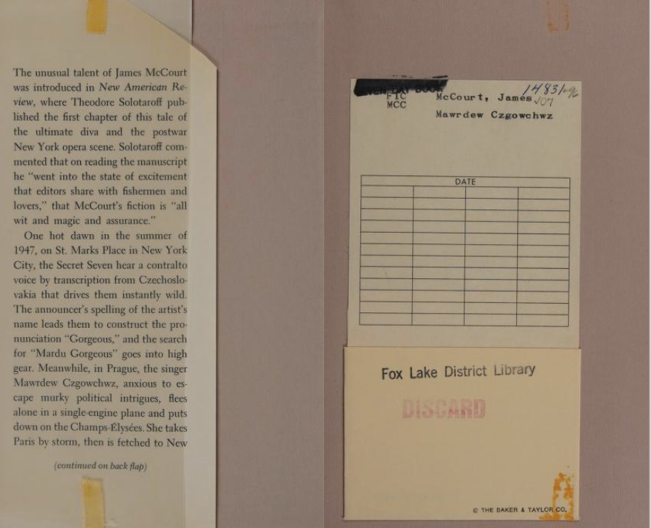 The Seven Godlike Books of James McCourt * – DC's